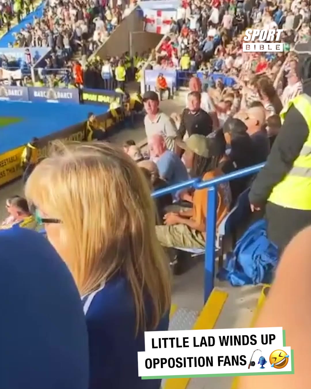 Little Lad Winds Up Opposition Fans 🎣🤣
