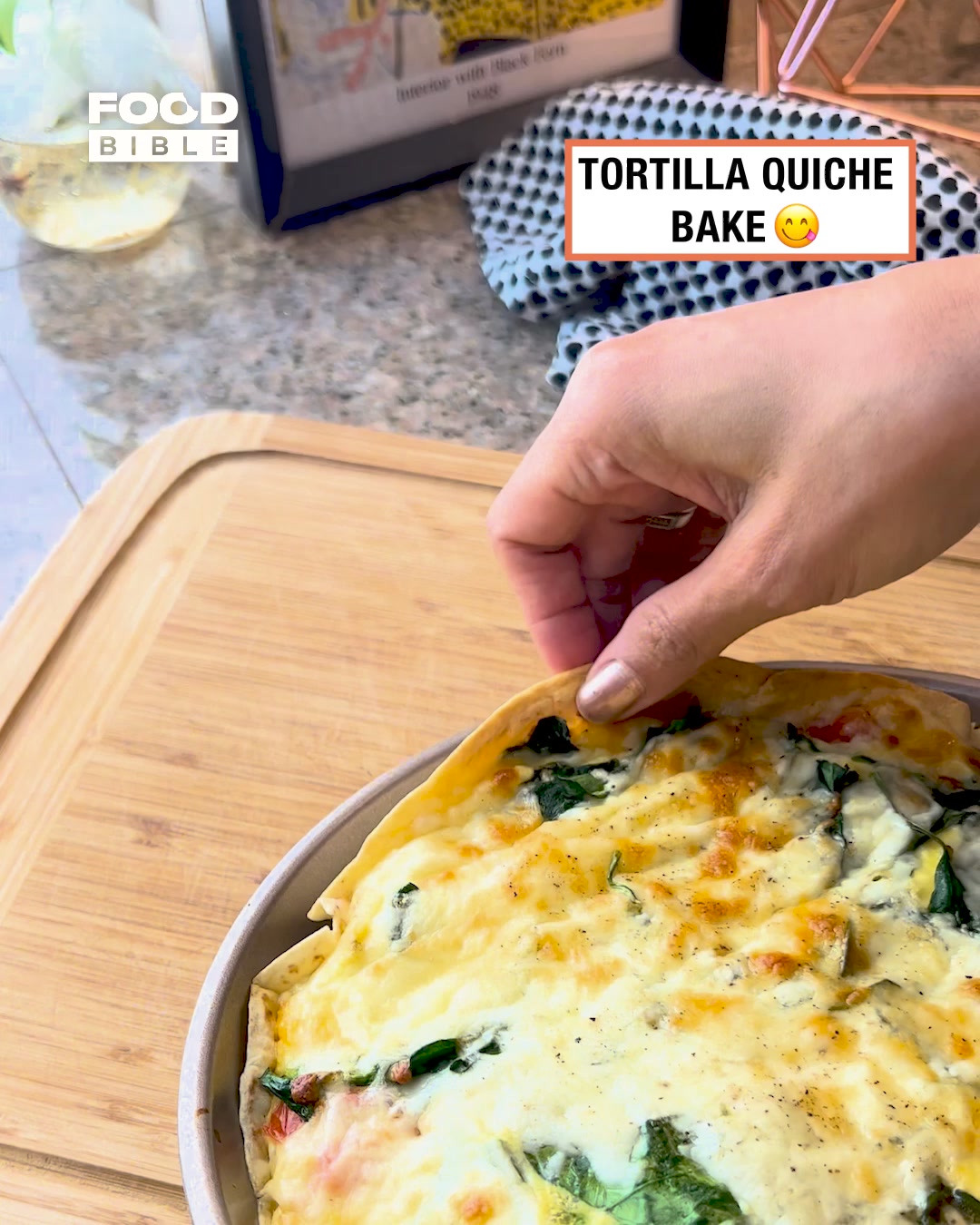 Tortilla Quiche Bake