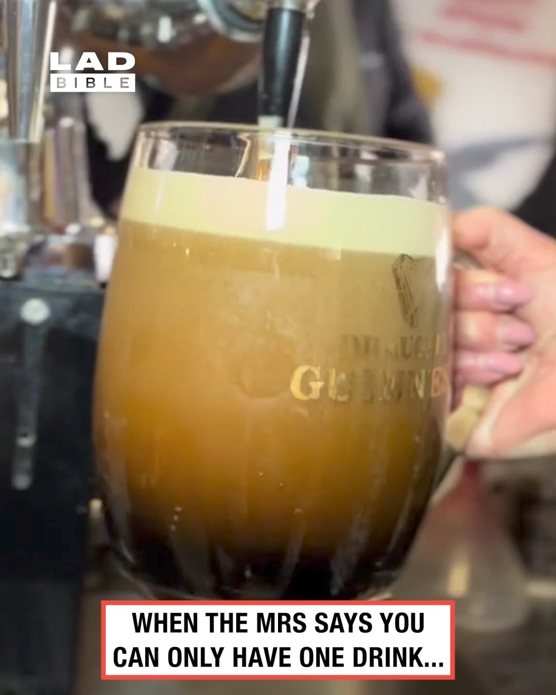 Giant Guinness Glass